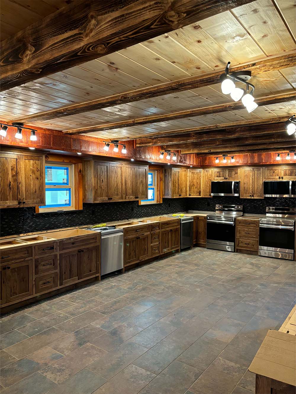 Brand-new Hocking Hills cabin has 8 bedrooms, 9.5 bathrooms, 2 heated ...